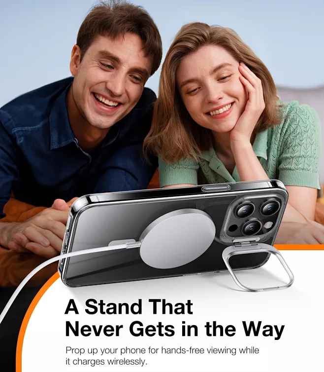 Amazon.com: TORRAS Ultra Magnetic Clear for iPhone 15 Pro Case with ...