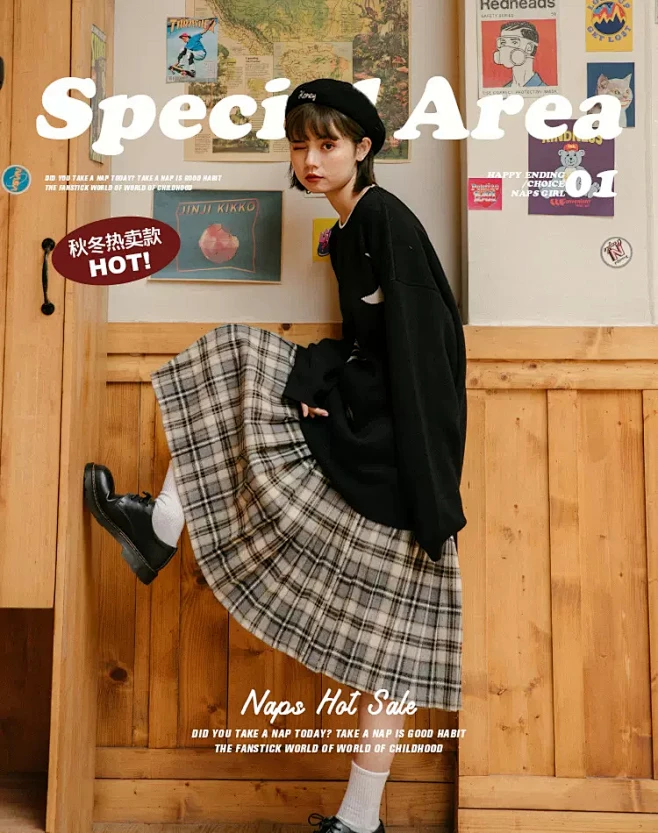 午睡自制日系女装-花瓣网