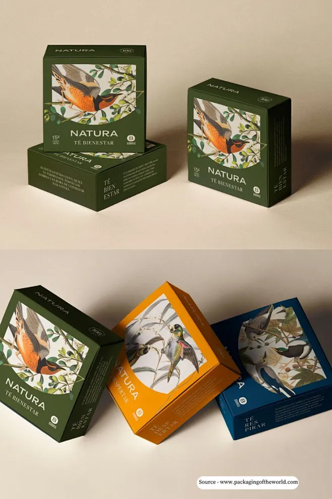 Tea packaging box design-花瓣网