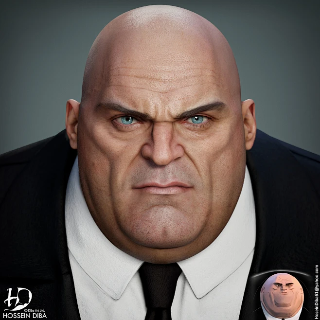 3D Model of Kingpin (Real Time), Hossein Diba : My version of The ...