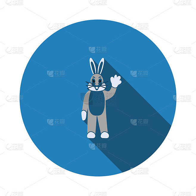 Hare puppet doll icon