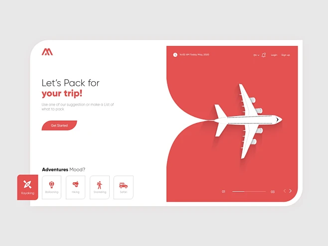 Travel Website UX UI Design ios app design banner design mobile app ...