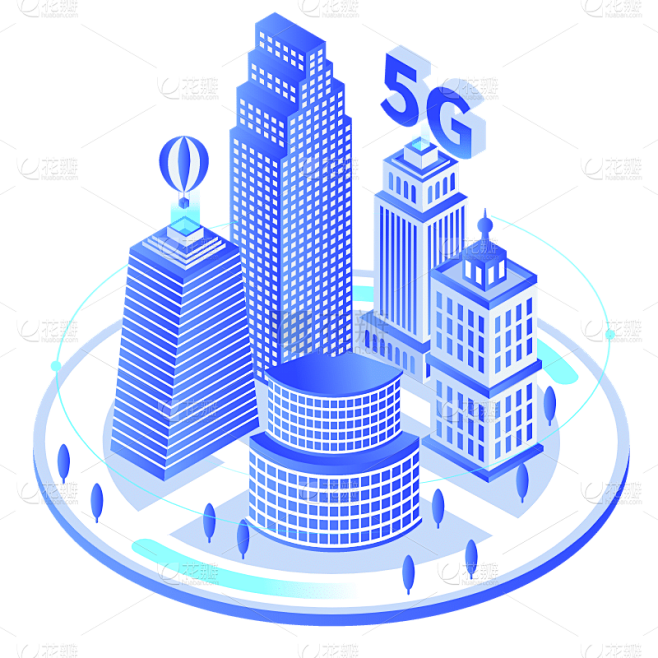 2.5D-5G建筑创意贴纸