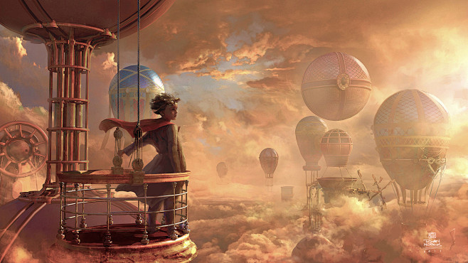 蒸汽朋克场景原画蒸汽朋克场景气氛图来自cgbook.cn (551)