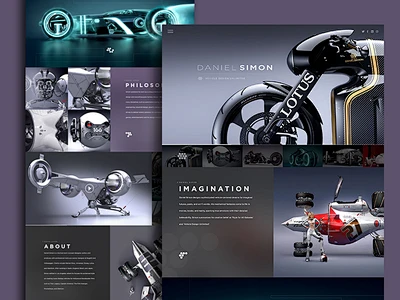 Daniel Simon Website daniel simon web design clean premium grid ...