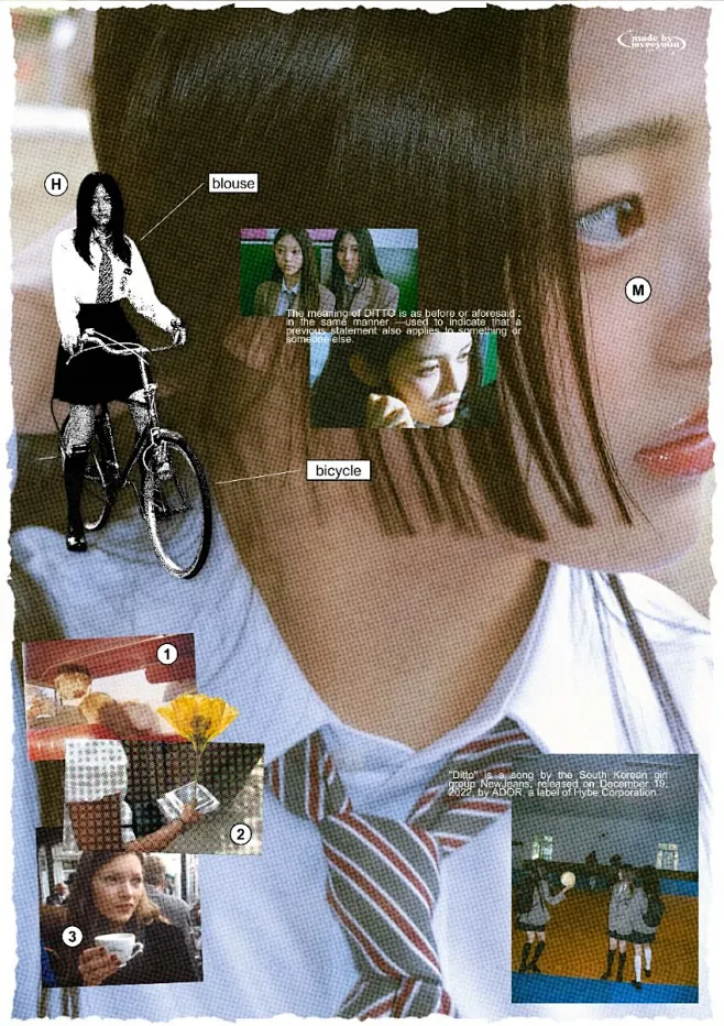 NEWJEANS Ditto poster - xoxo,-花瓣网