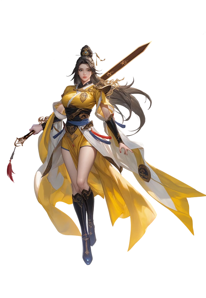 Handeguang-女立绘-hzj(1)图片_AI图片素材-花瓣网