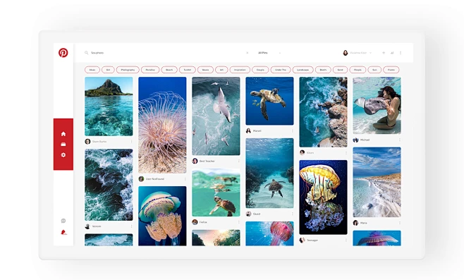 Pinterest redesign concept. UX/UI design : Pinterest redesign concept ...