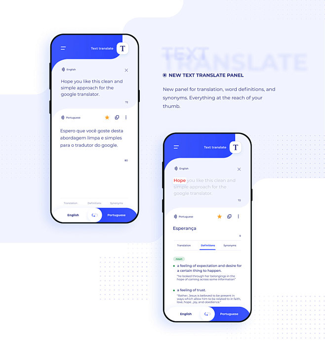 google translate app design mobile UI/UX app design concept Figma ...