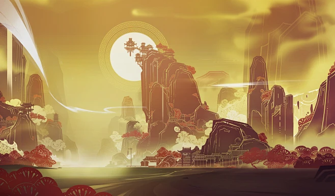 League of Legends WILD RIFT - Background painting-花瓣网