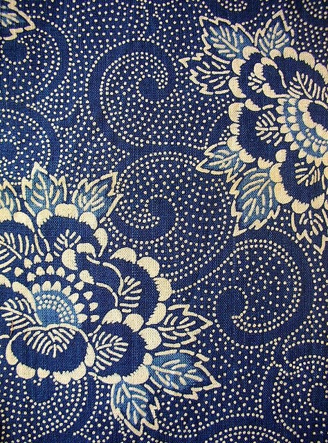 Nankeen cloth- Stencil and paste resist