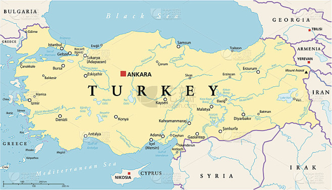 土耳其政治地图