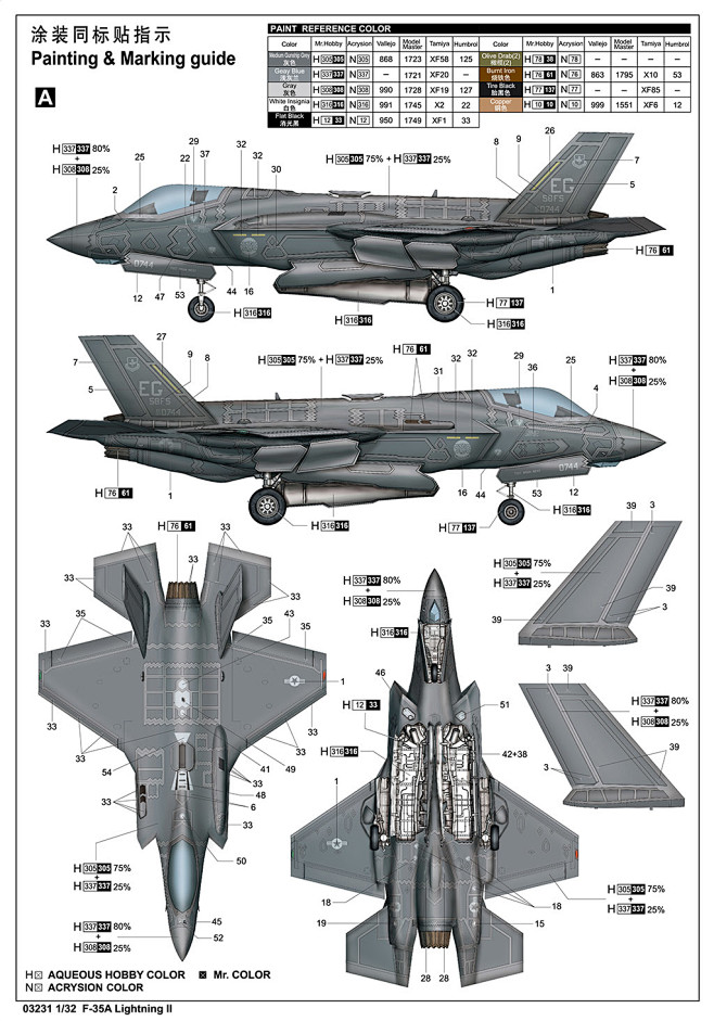 美国F-35A“闪电”II战斗攻击机(a)