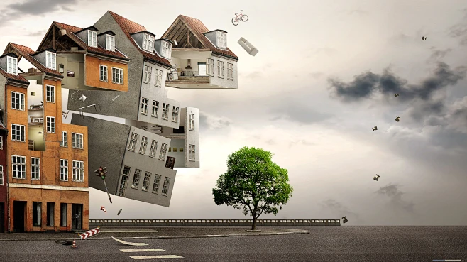 M0365建筑合成(2340×1313PX)-花瓣网