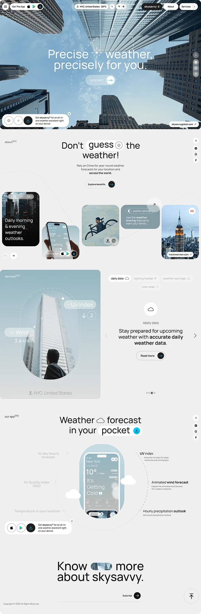 Weather Forecast-Website :: Behance-花瓣网