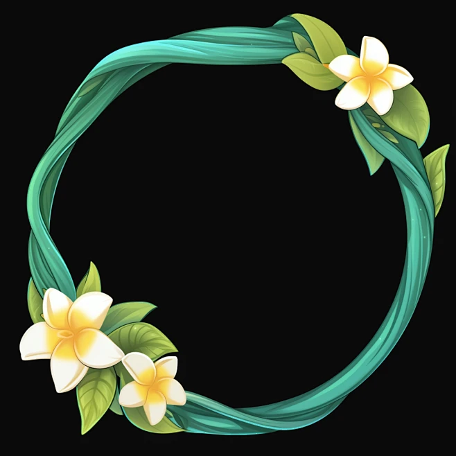 ajmtso0358_3d_Game_avatar_green_round_frame_circular_border_ico ...