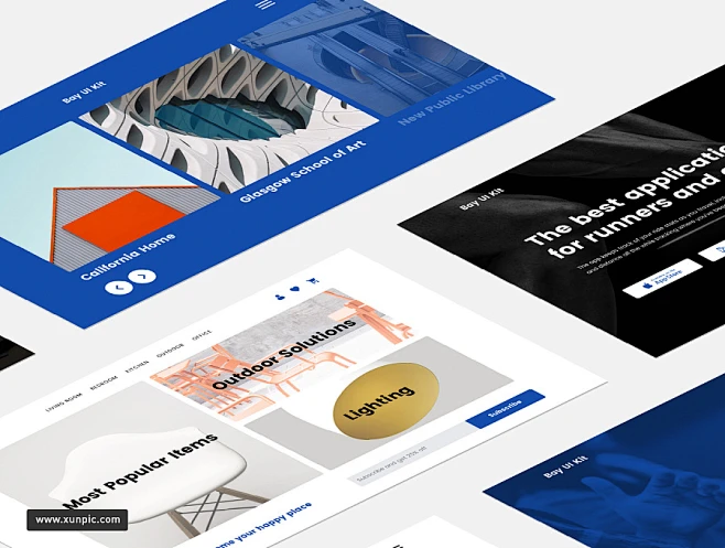 简约。功能。 Bay，Bay UI Kit UI设计 -花瓣网