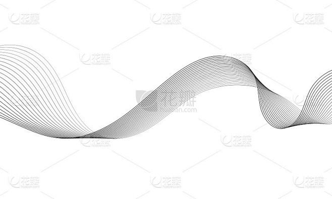 Abstract wave element for design. Digital frequenc