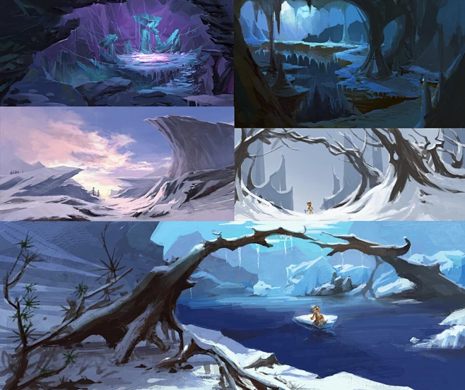 植物原画树原画来自cgbook.cn (350)-花瓣网