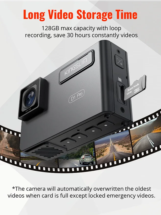 Amazon.com: Kingslim D1 Pro 2K Dash Cam Front and Inside with Wi-Fi GPS ...