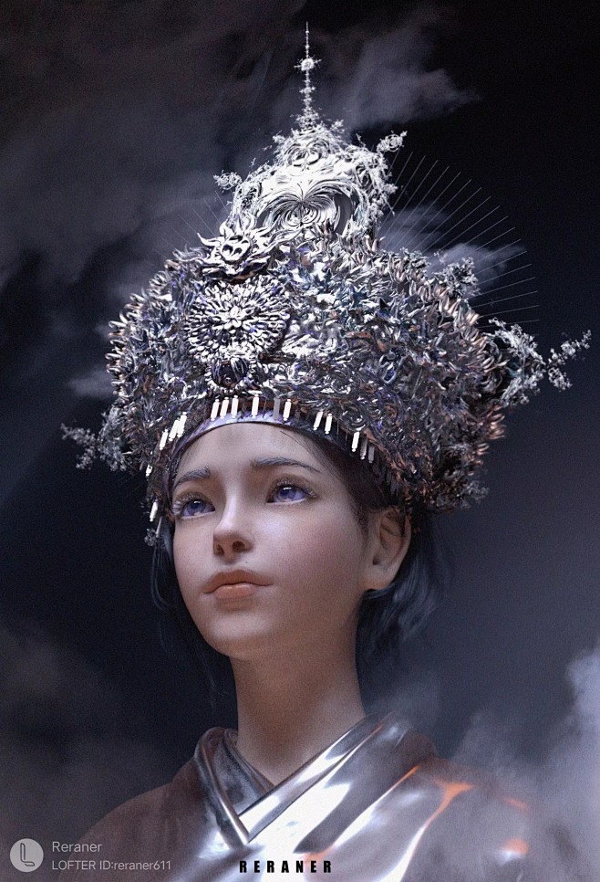 Reraner用c4d和ps设计的图。