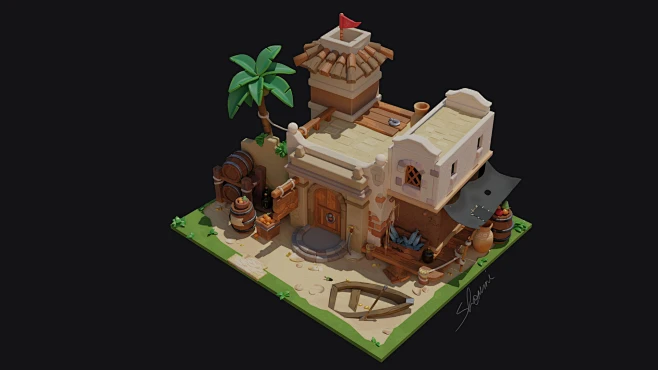 Stylized Game Art-花瓣网