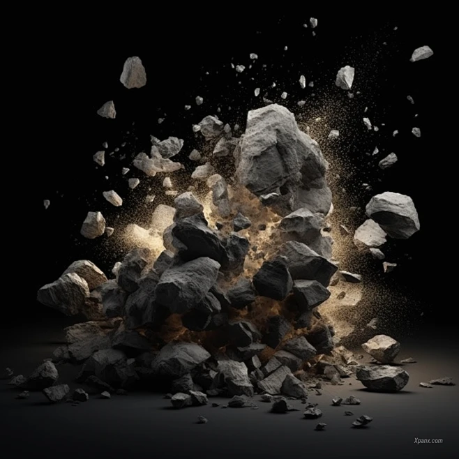 Midjourney_Prompts__Batdelfuego_rocks_exploding_on_black_background_b132efb4-d93a-445f-b020 ...
