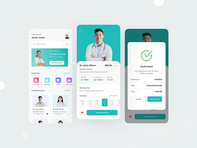 Medical Mobile App app app design application clinic doctor app doctor ...