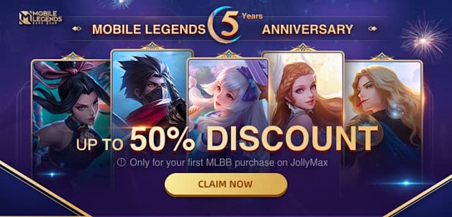 mobile banner-mlbb-5周年折扣-英语-花瓣网