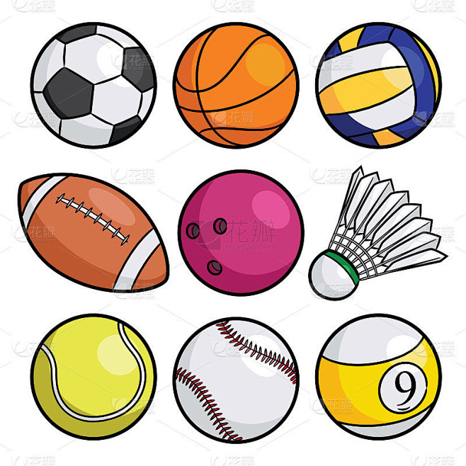 运动球卡通套装