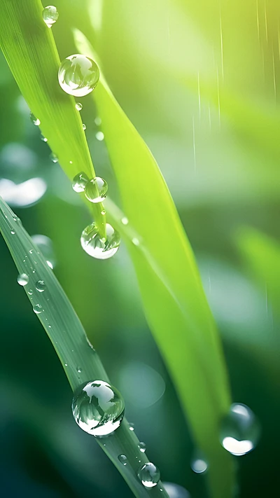 【米图网-52mitu.com】背景 节气 谷雨 春天 春季 微距 唯美 水滴背景-花瓣网