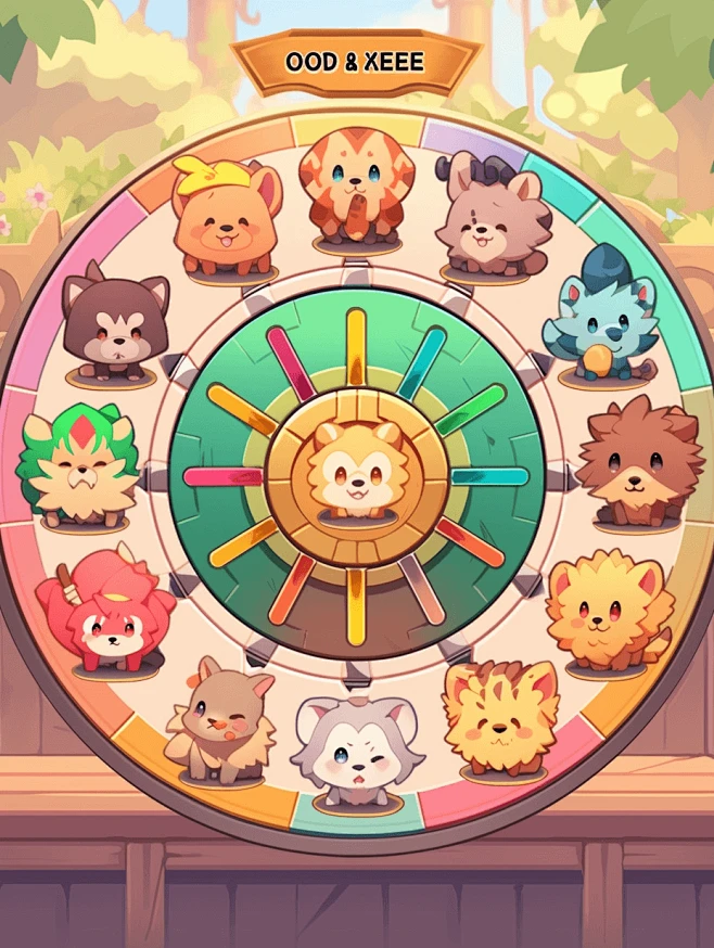 yibeiaimbv_Animal_College_turntable_game_APP_design6_animals_in ...