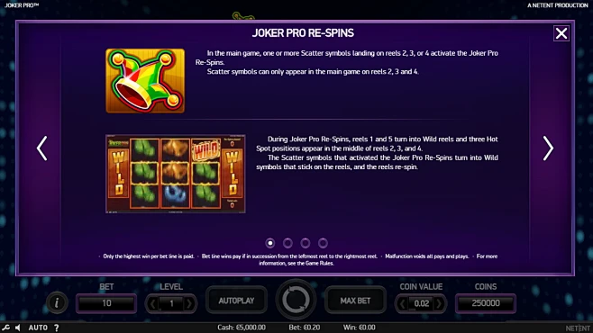 JokerPro - 2016 : Slot Game at NetEnt http://www.slots-777.com/Slot ...