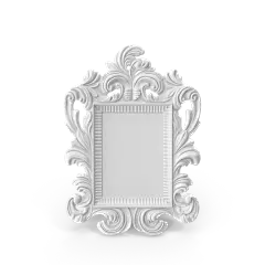 Baroque Photo Frame White.G01.2k-花瓣网