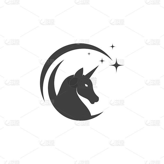 Unicorn icon vector illustration