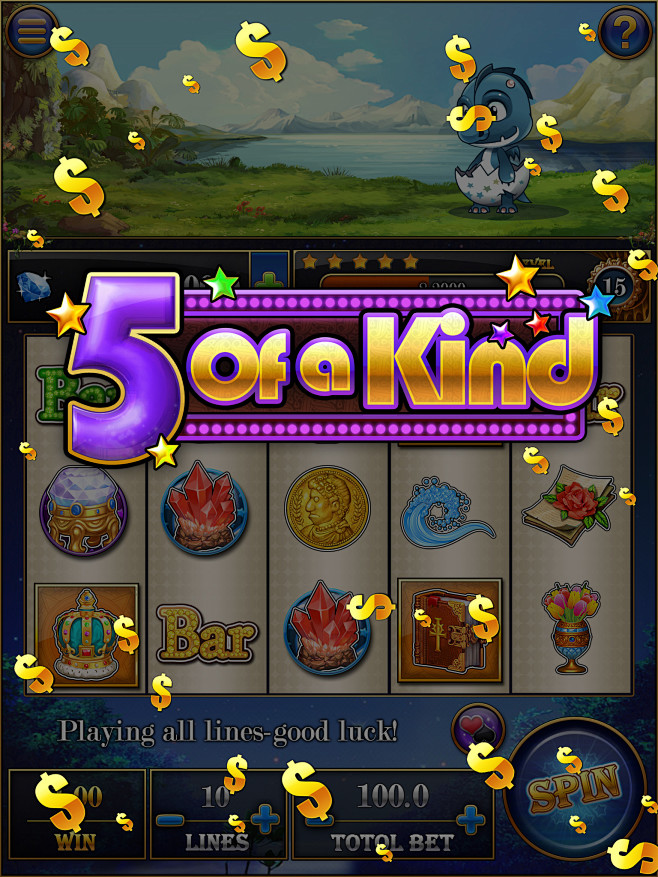 dragon slot-主界面初稿中大奖