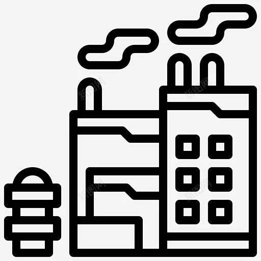 工厂公司机构图标 设计图片 免费下载 页面网页 平面电商 创意素材-花瓣网