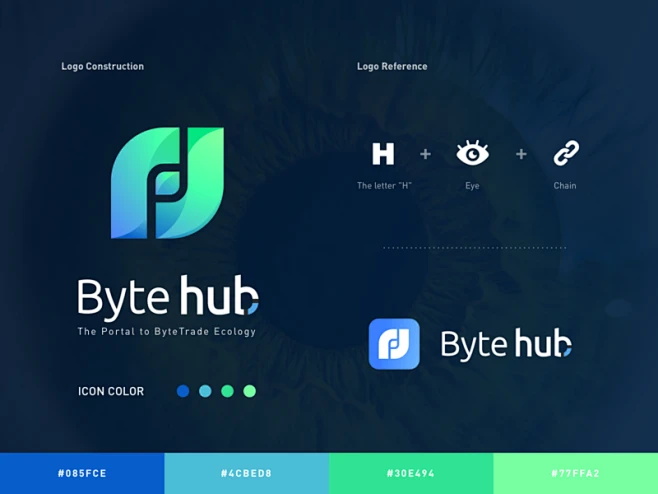 bytehub -logo 应用 品牌 图标 ui 设计 ps-花瓣网