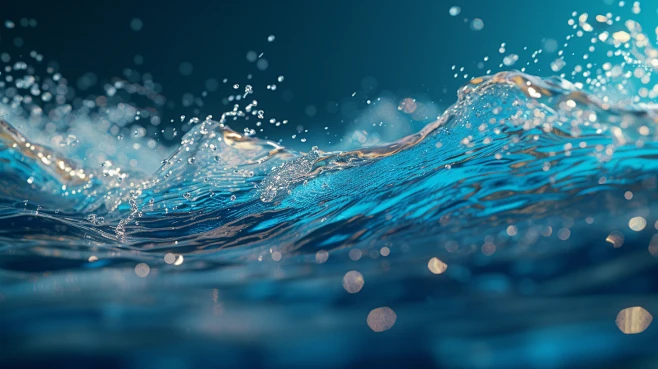 zongzong9727_transparent_water_tiny_pebbles_splash_on_a_blue_ba ...