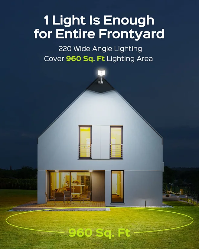 JACKYLED 300W Solar Street Light Outdoor 30000 Lumens Solar Flood Lights with Motion Sensor for ...