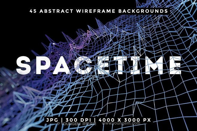 网格波浪赛博朋克科幻纹理背景底纹国外设计