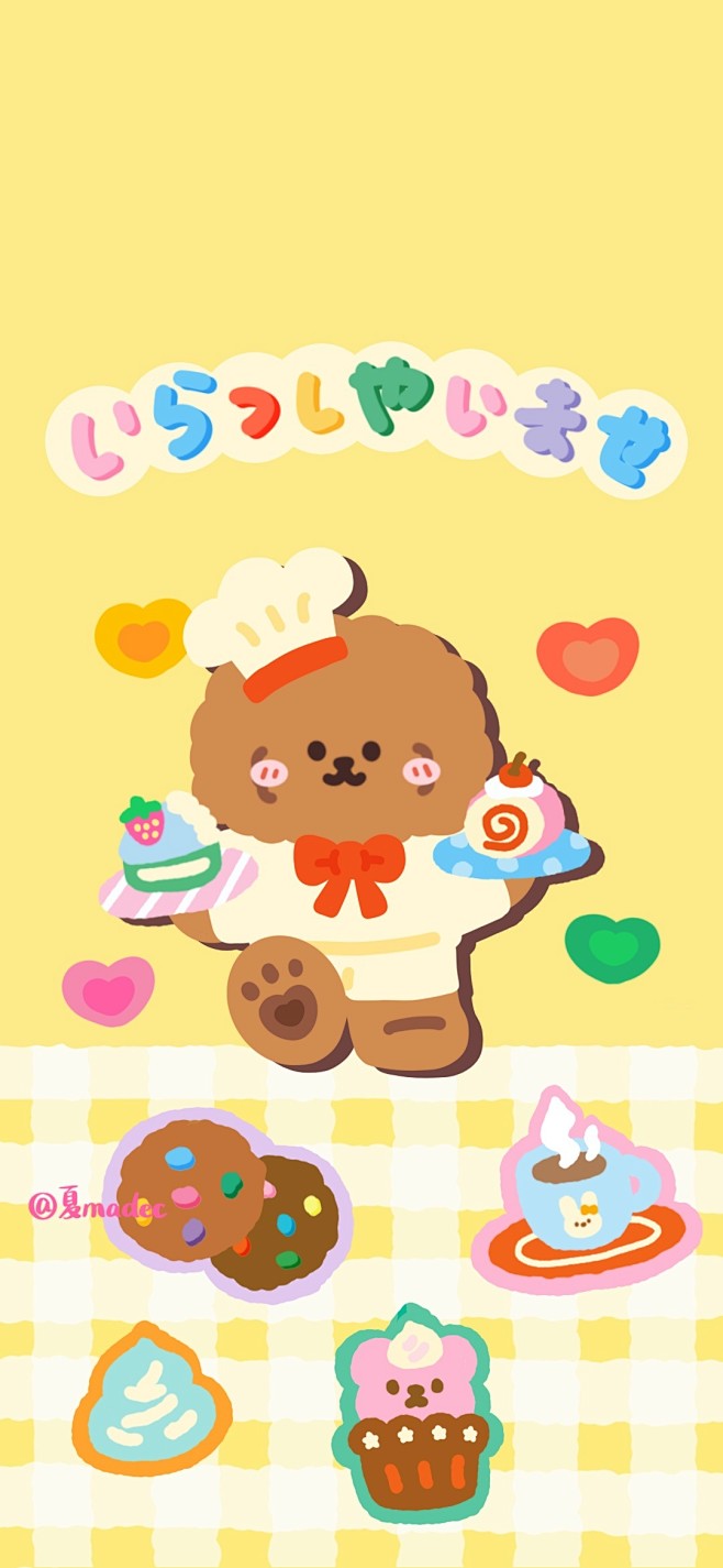 卡通可爱小动物手机壁纸cr：夏madec