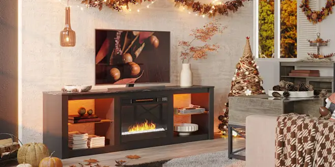Trent Austin Design® Ornelas 70" TV Stand for TVs up to 75-inch TV with ...