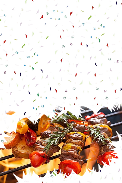 【米图网-52mitu.com】彩色碎片 背景装饰 漂浮素材 烧烤 食品 美食水墨风龙环绕-花瓣网