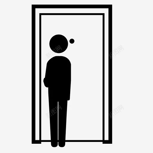 访客来访者站立图标 标志 UI图标 设计图片 免费下载 页面网页 平面电商 创意素材-花瓣网