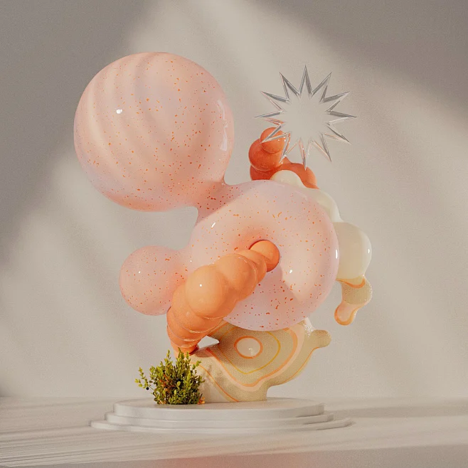 3D c4d cinema 4d Digital Art ILLUSTRATION photoshop redshift-花瓣网