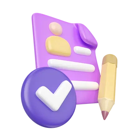 Application Form 3D Icon