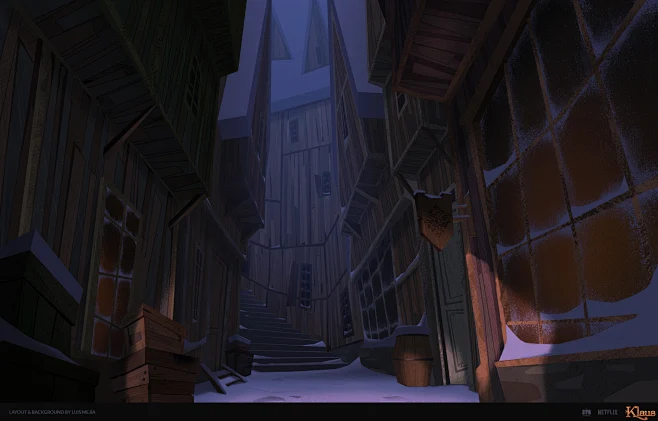 KLAUS | Layout & Background Painting : The Art of Klaus. Background ...