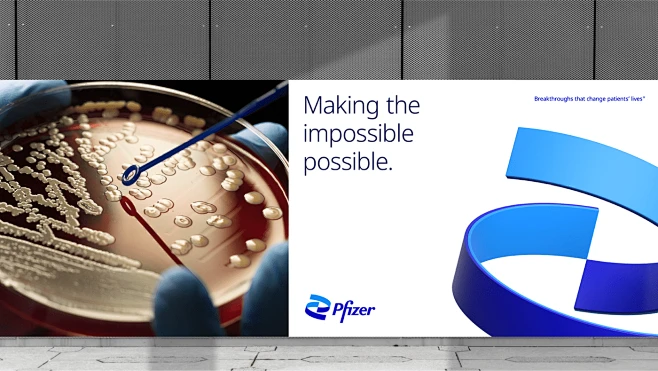 Brand Design branding logo pfizer Pfizer Brand Identity Pfizer Branding ...