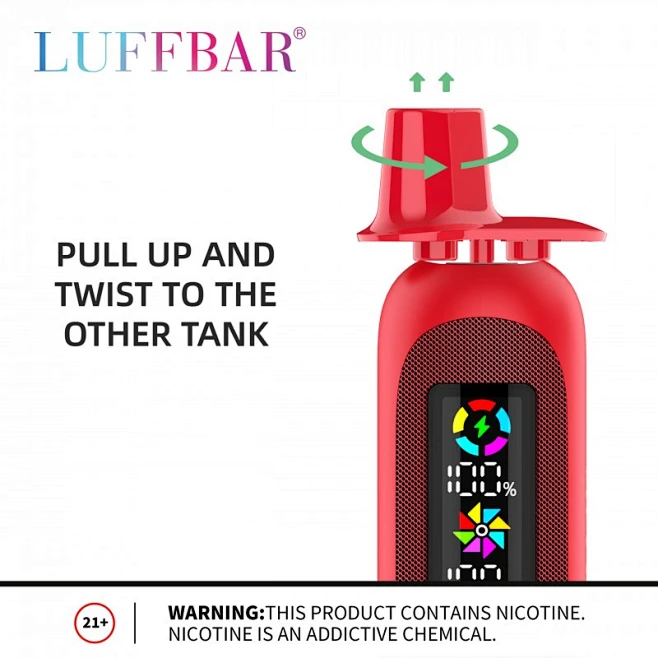 LUFFBAR Dually 20000 Disposable 5% (Display Box of 5) (Master Case of ...